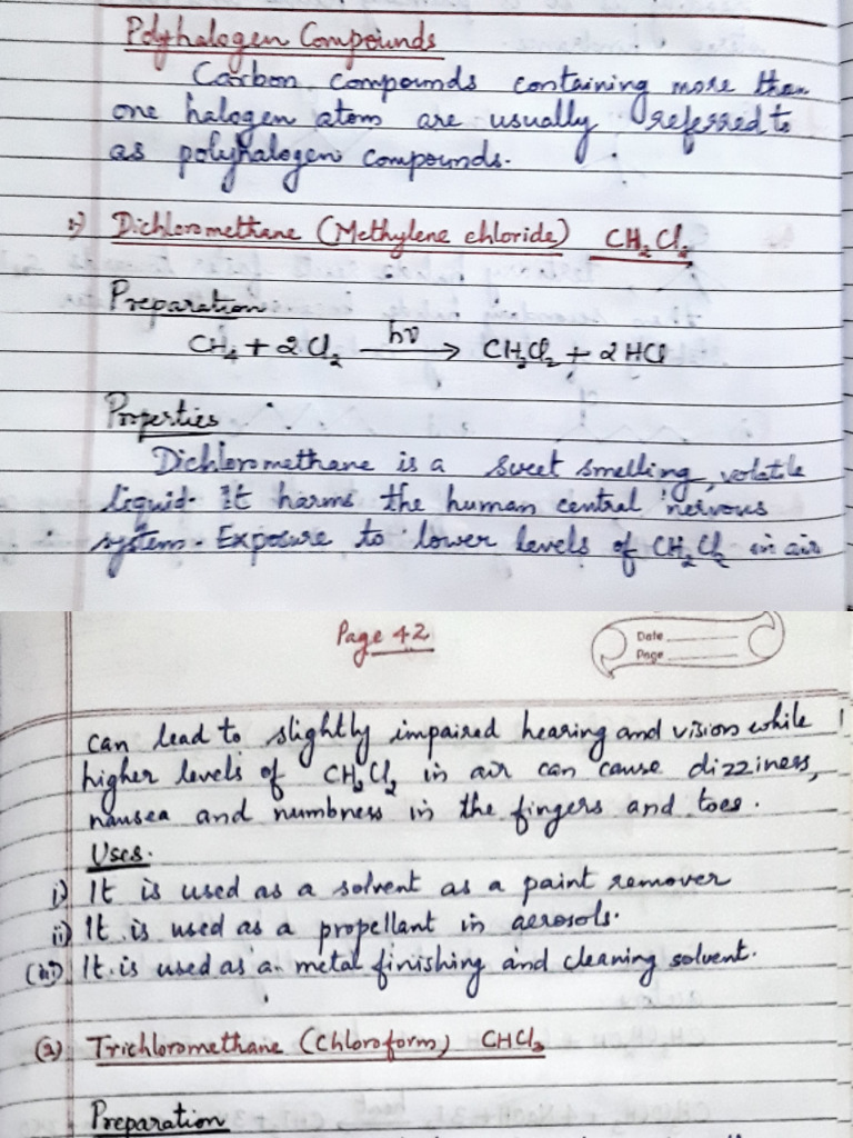 Polyhalogen Compounds | Download Free PDF | Chemical Compounds | Chemistry