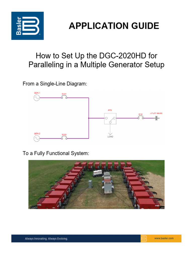 How To Set Up The DGC-2020HD For Paralleling in A Multiple Generator ...