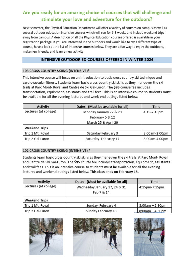 Intensive Outdoor | PDF