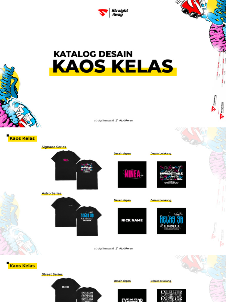 Katalog Desain Kaos Kelas | PDF