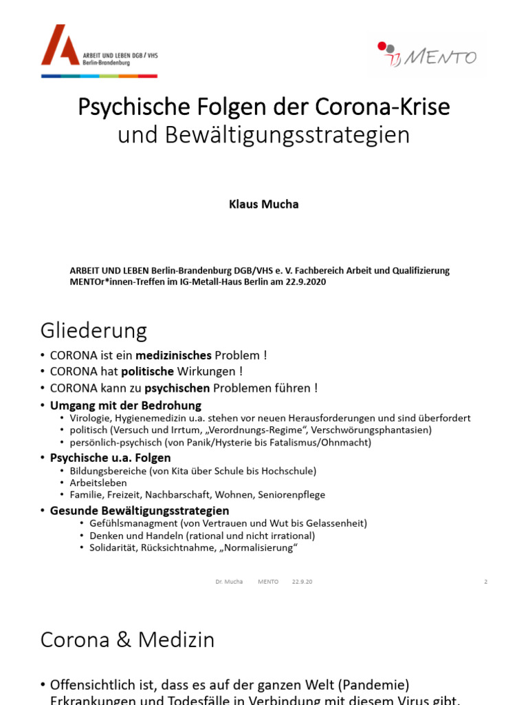Mucha 2020 Psychische Folgen Der Corona-Krise Und ... Mucha 2020 Psychische Folgen Der Corona-Krise Und ...