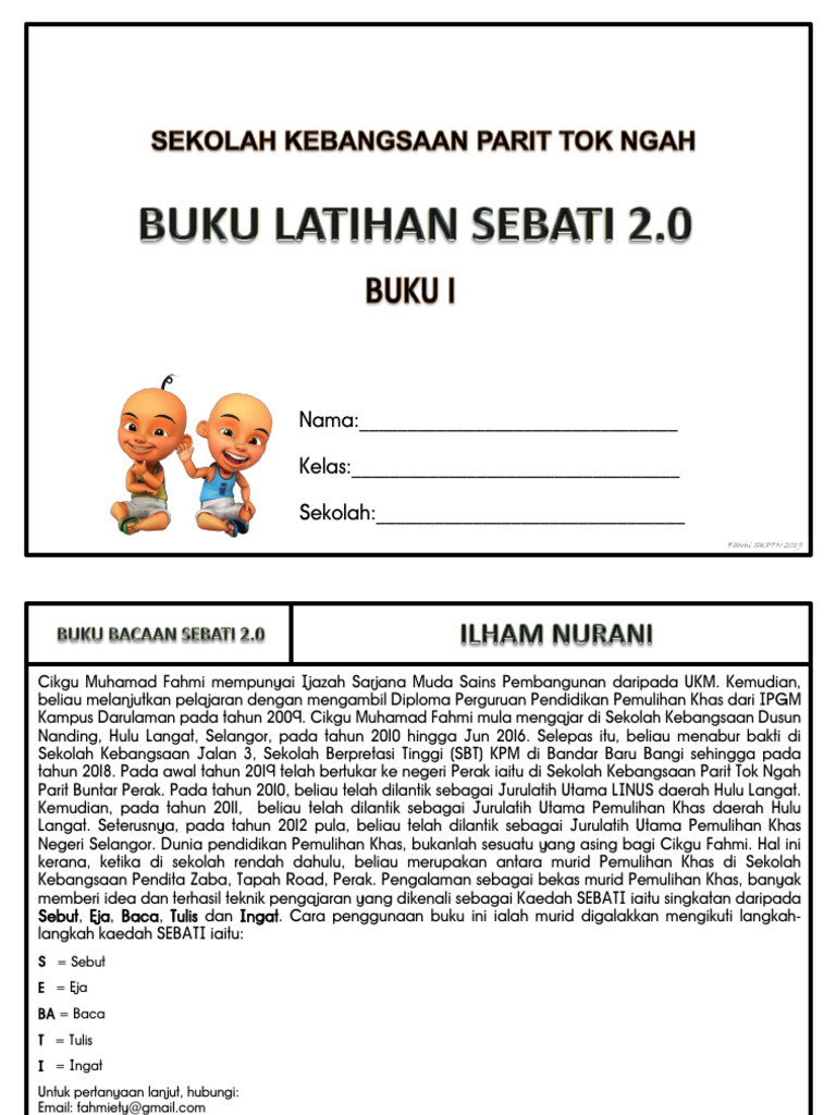 Buku Latihan Bacaan SEBATI 1 | PDF