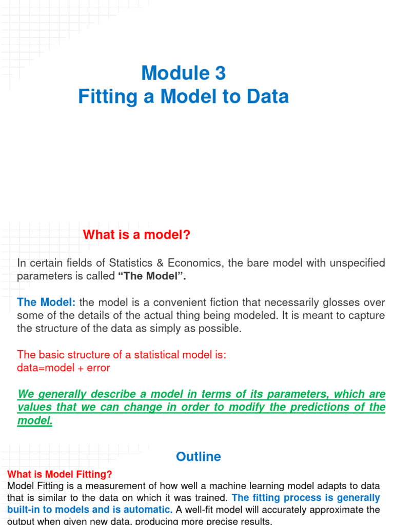 Module3-Fitting a Model to Data | PDF | Regression Analysis | Support ...