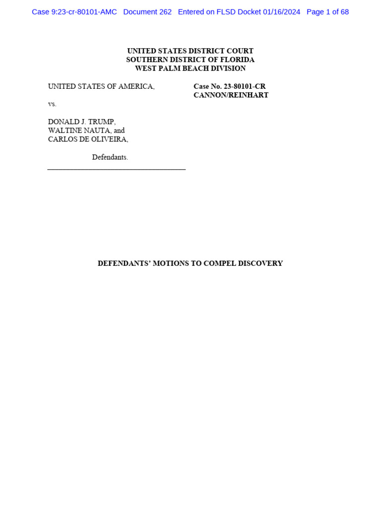 Motion To Compel Discovery | PDF | Prosecutor | Discovery (Law)