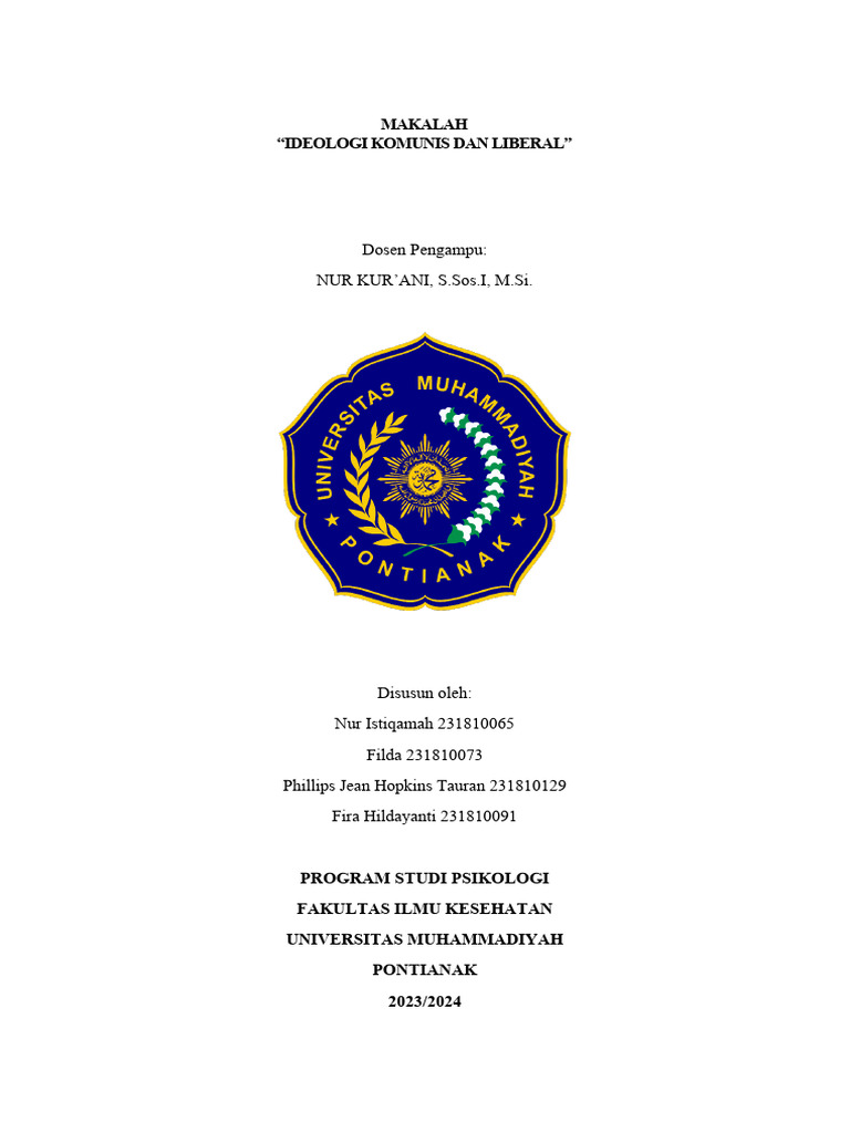 Ideologi Komunis dan Liberal: Analisis Mendalam | PDF | Sejarah