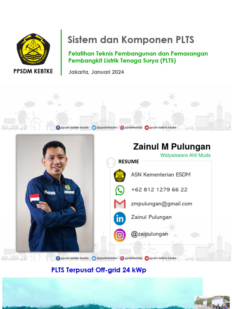 Komponen Dan Sistem PLTS | PDF