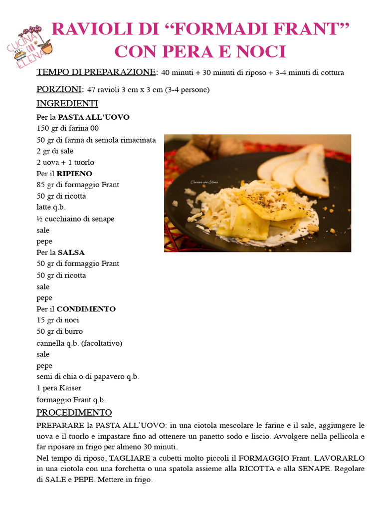 Ravioli Di 22formadi Frant22 | PDF