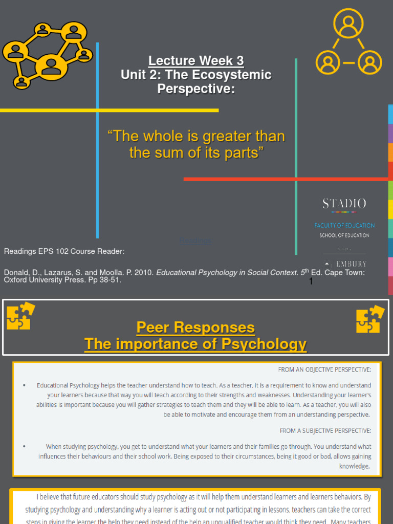 Lecture 3 - Ecosystemic Thinking 2021 | PDF | System | Ecology