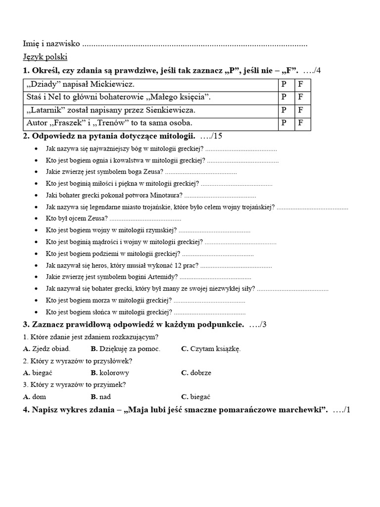 Imię I Nazwisko | PDF