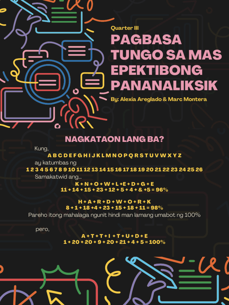 Pagbasa Tungo Sa Mas Epektibong Pananaliksik | PDF Pagbasa Tungo Sa Mas Epektibong Pananaliksik | PDF