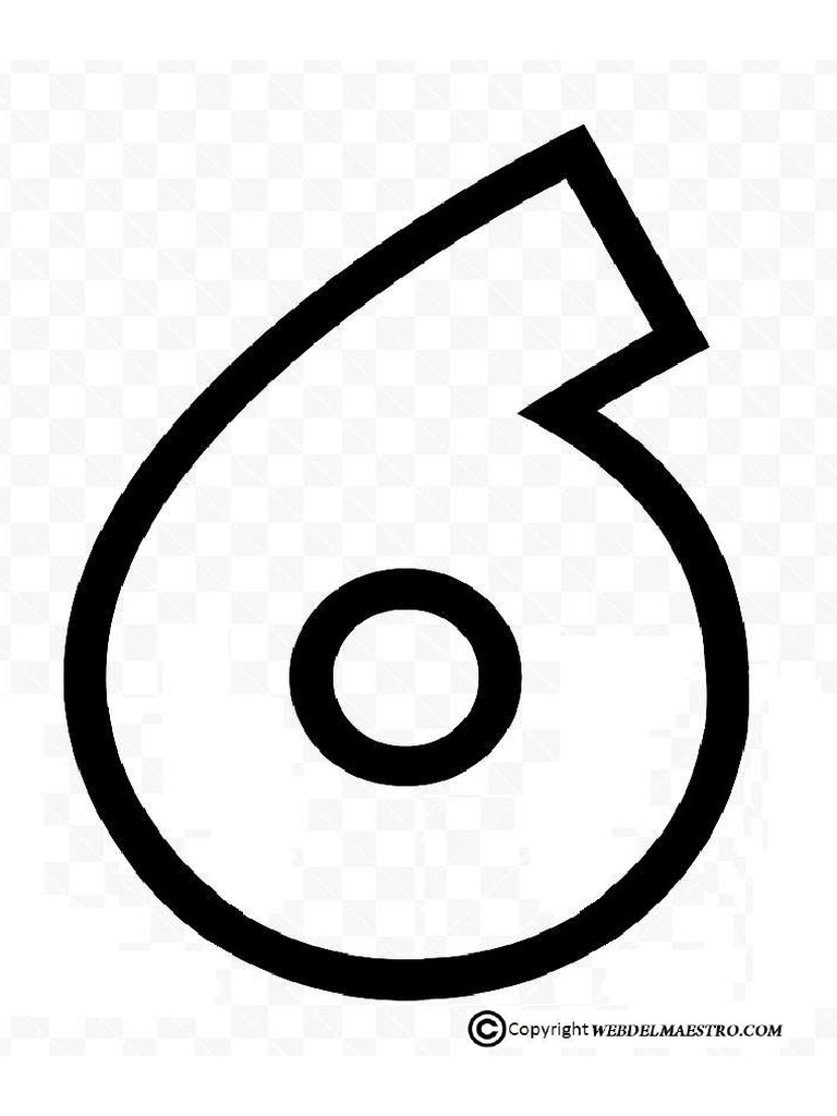 Número 6 para Imprimir | PDF