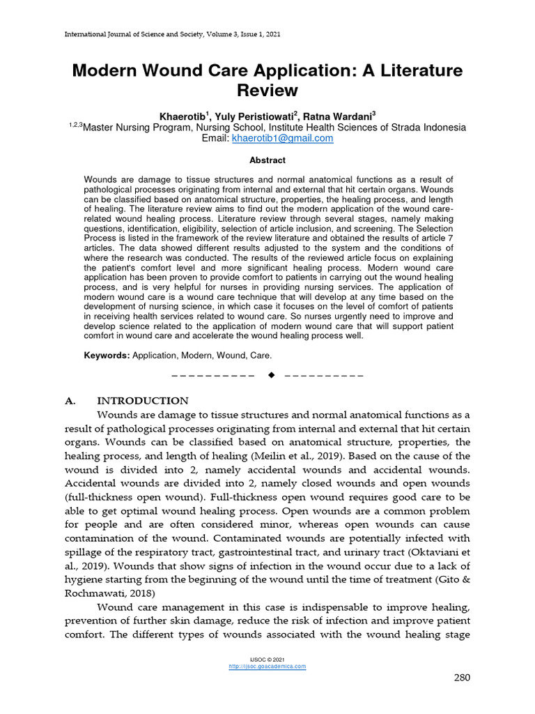 295-Article Text-1035-1-10-20210303 | PDF | Wound | Pub Med