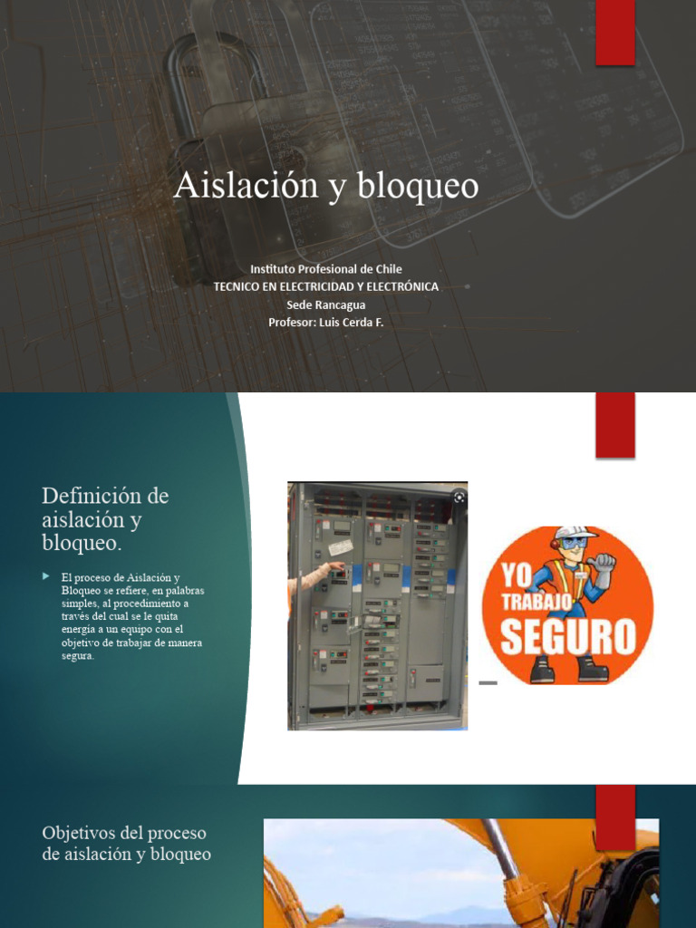 Aislacion y Bloqueo | PDF