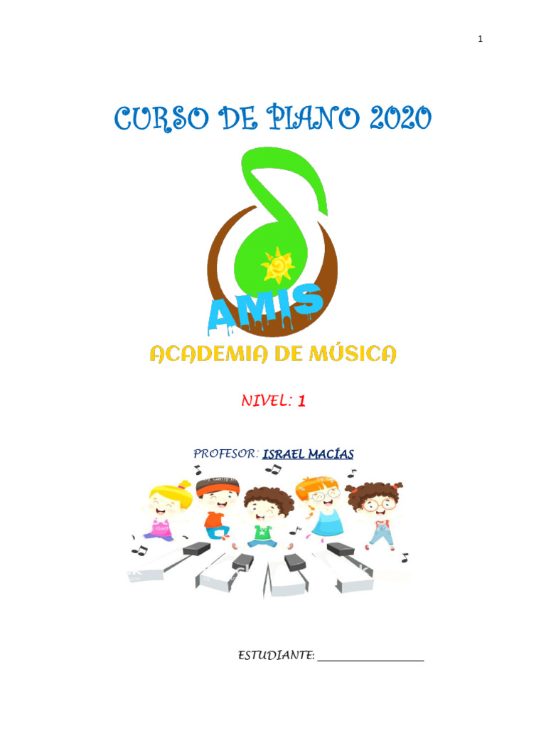 Curso Básico de Piano 2020 | PDF | Acorde (Música) | Escala (música)