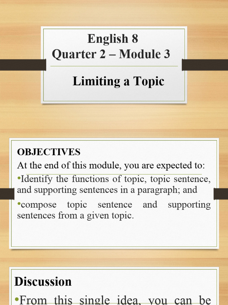 English 8 Quarter 2 Module 3 | PDF | Sentence (Linguistics) | Subject ...