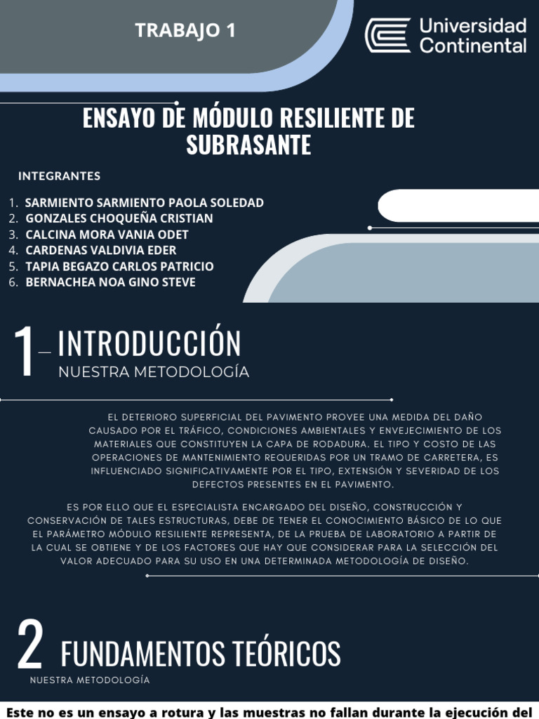 ENSAYO DE MÓDULO RESILIENTE DE SUBRASANTE (1) | PDF | Ingeniería de Edificación | Física ...