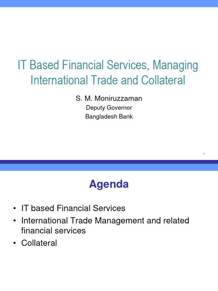 IT Based Financial Services, Managing International Trade and ...