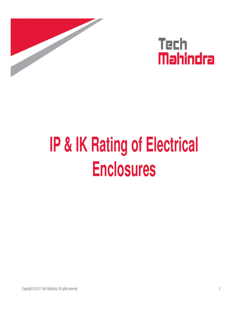 IP & IK Rating of Electrical Enclosures | PDF | Electricity ...