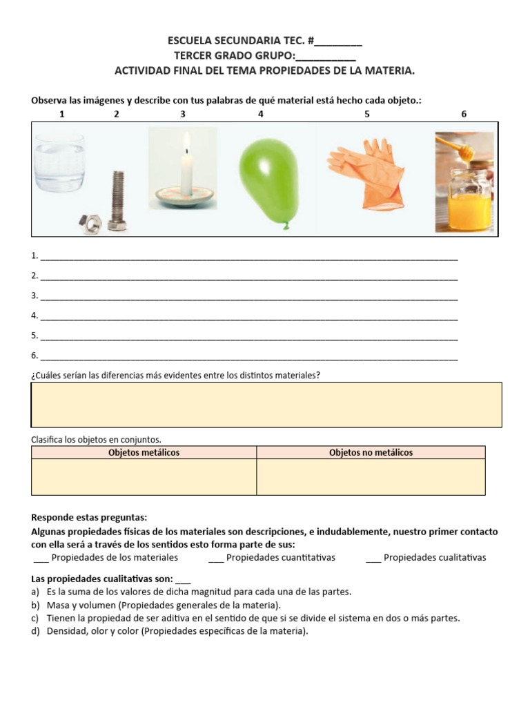 Propiedades de la Materia en Imágenes | PDF | Solubilidad | Solvente