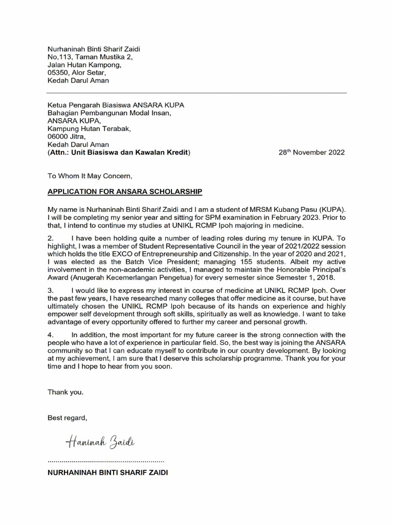 Good Letter 01 | PDF