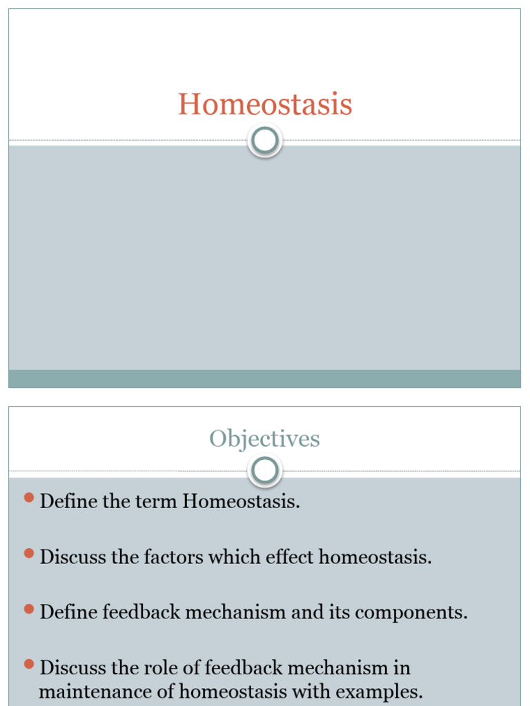 Homeostasis | PDF | Homeostasis | Feedback