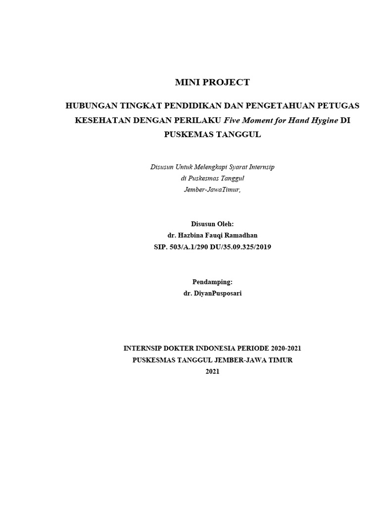 Minipro Tanggul | PDF