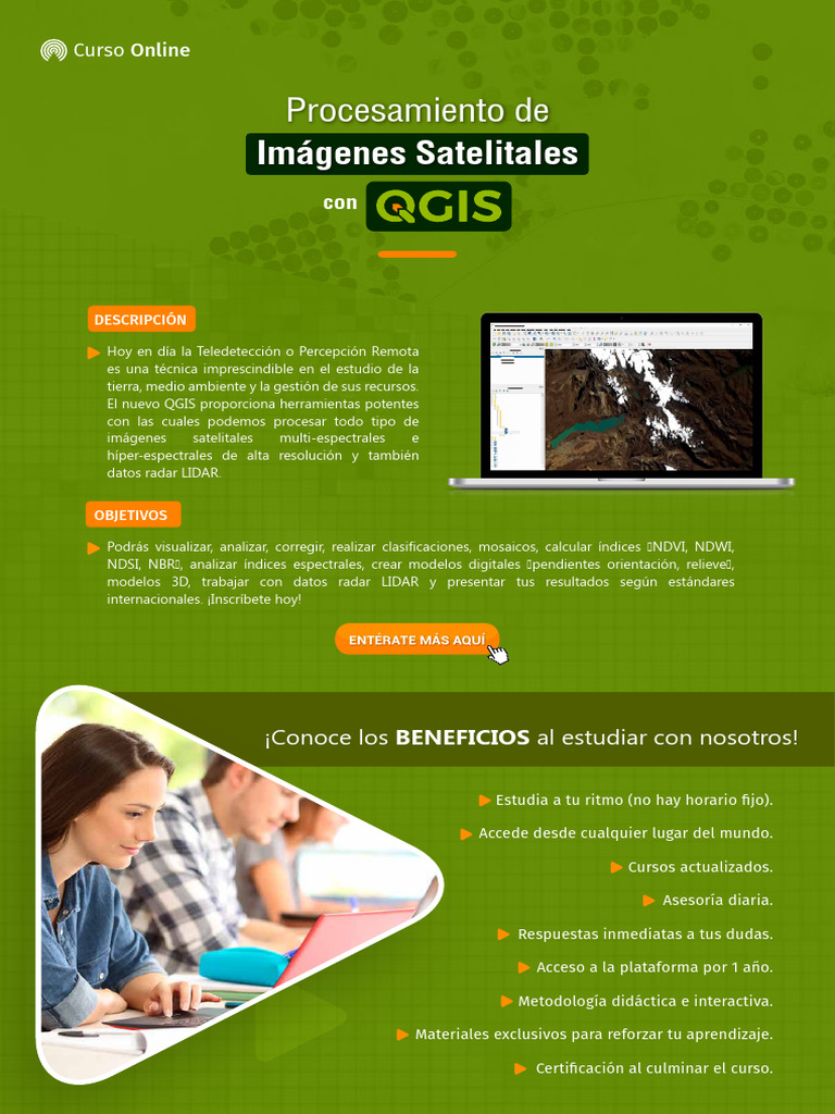 Curso Online de Teledetección con QGIS | PDF | Sensores remotos | Lidar