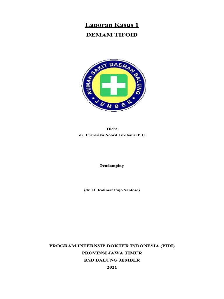 (Fix) Lapsus Demam Tifoid | PDF