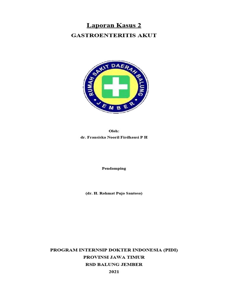 (Fix) Lapsus Gastroenteritis | PDF