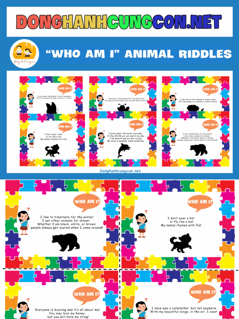 Who Am I - Animal Riddles | PDF
