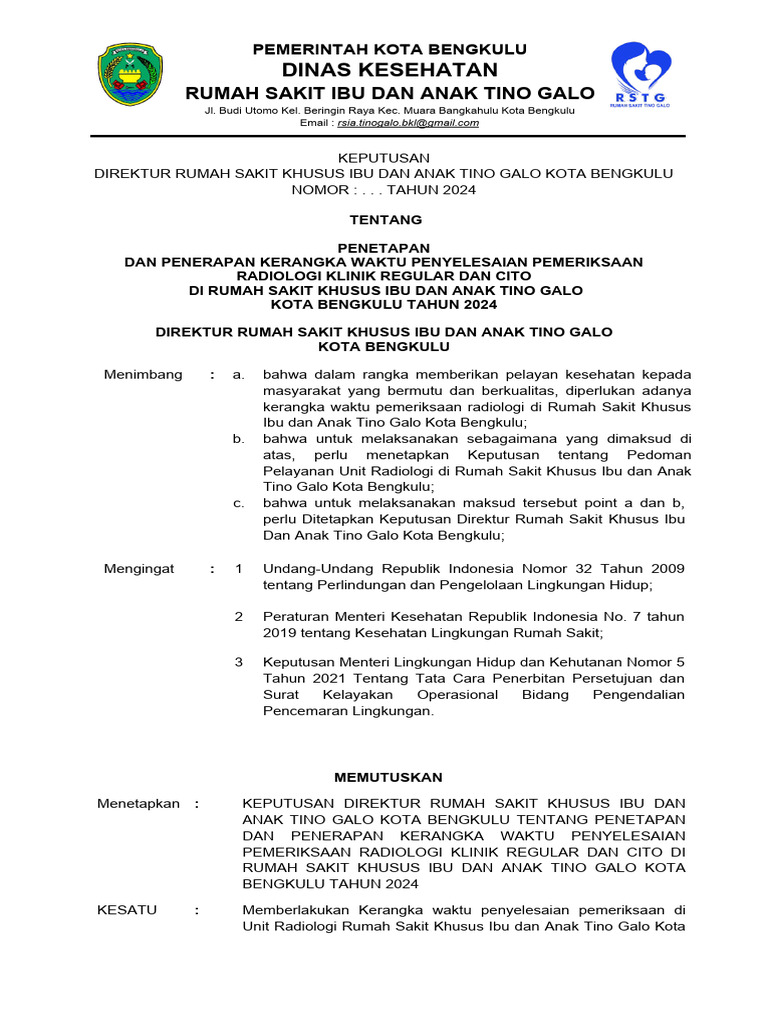 SK PP 4.3.a. Penetapan & Penerapan Kerangka Waktu Penyelesaian ...