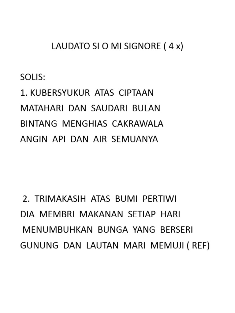 Teks Koor Hps (Omk) | PDF