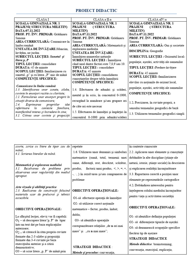 Proiect CLR 1,2, 4 | PDF