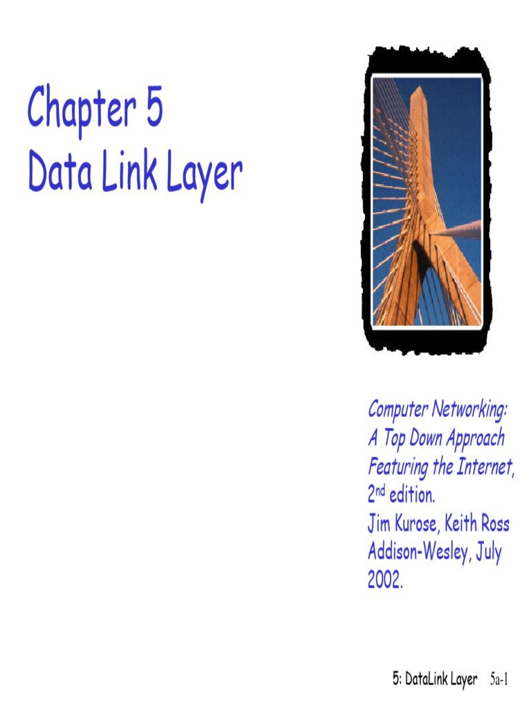 Data Link Layer: Computer Networking: A Top Down Approach Featuring The Internet | PDF | Channel ...