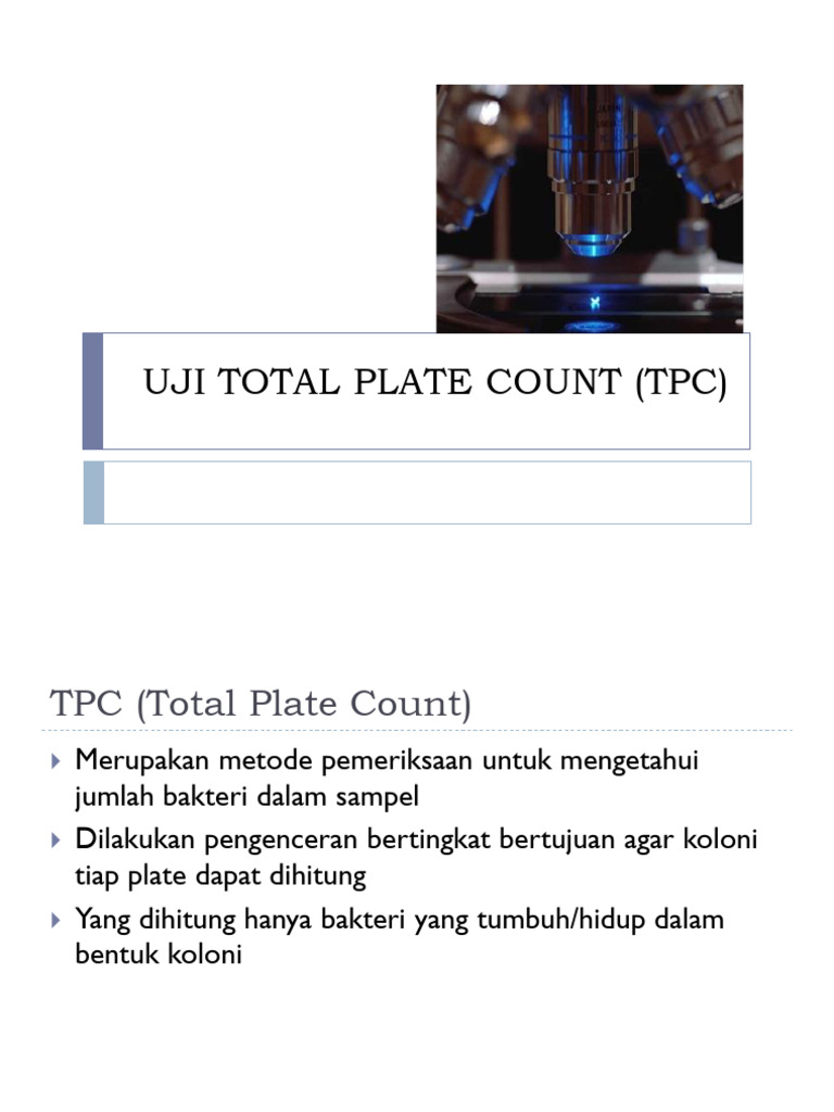 Metode Penghitungan Total Plate Count | PDF