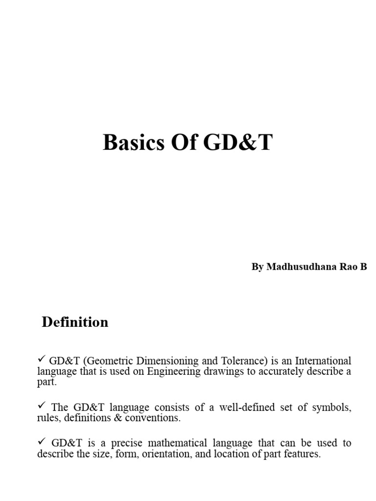 Basics of GD&T | PDF | Engineering Tolerance | Cartesian Coordinate System