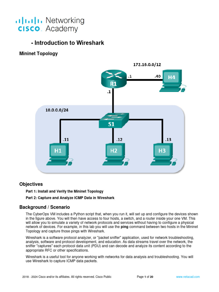 Lab 4.2 - Introduction to Wireshark | PDF | Internet Protocols ...