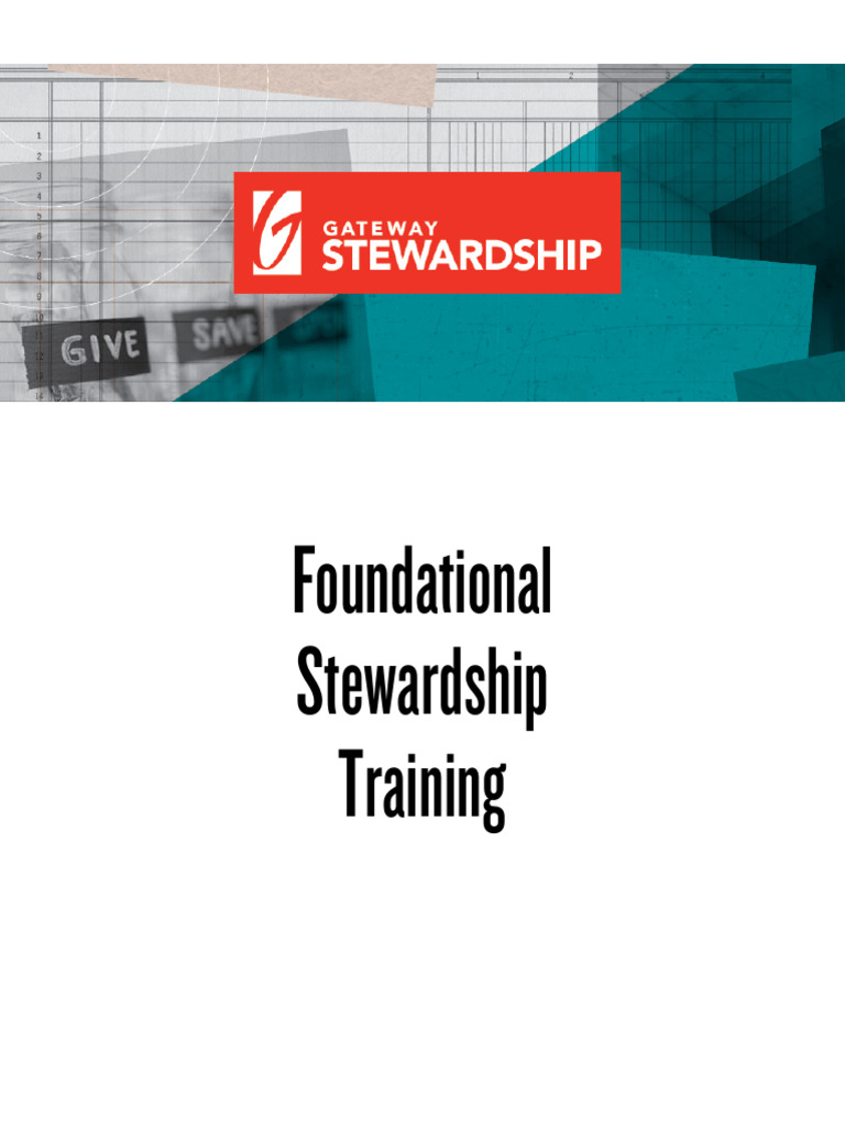 2) Foundational Stewardship Training Packet PDF | Download Free PDF | Interest | Debt