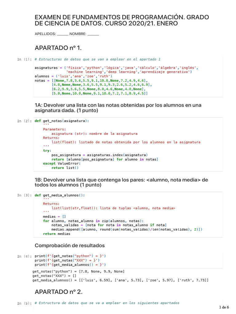 Examen Extraordinado 2023 | PDF | Python (lenguaje de programación) | Ingeniería de software