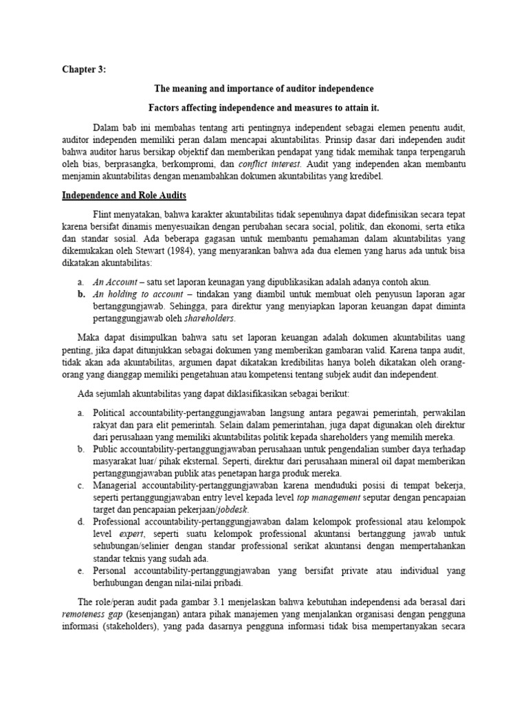 Resume Chapter 3 Auditing | PDF