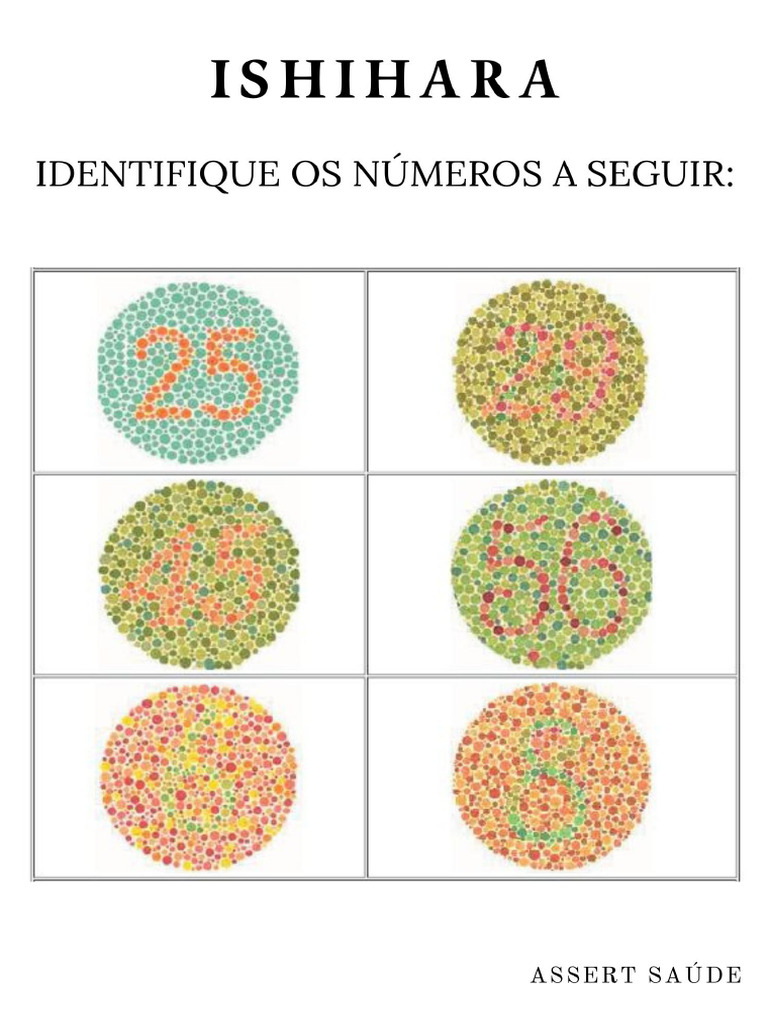 Teste Ishihara | PDF