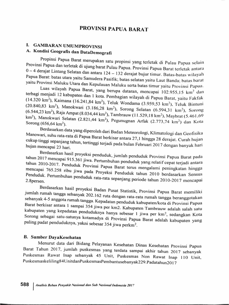 Data IHME Papua Barat | PDF