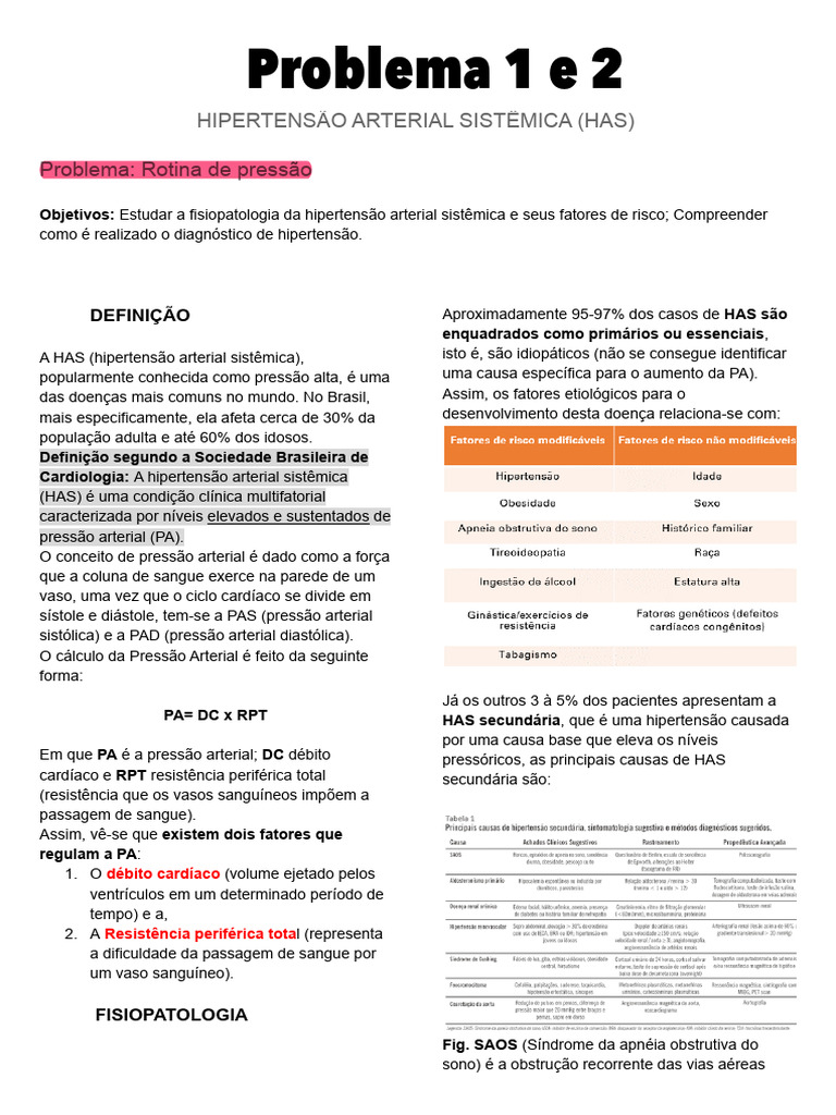 Apg 1 A 20 | PDF | Hipertensão | Pressão sanguínea
