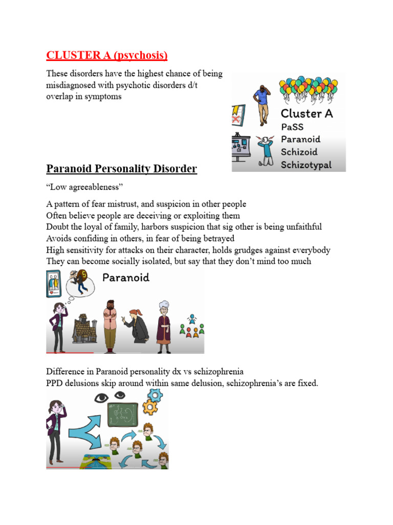 Study GUIDE PMH 810 Personality Disorders | PDF | Personality Disorder ...