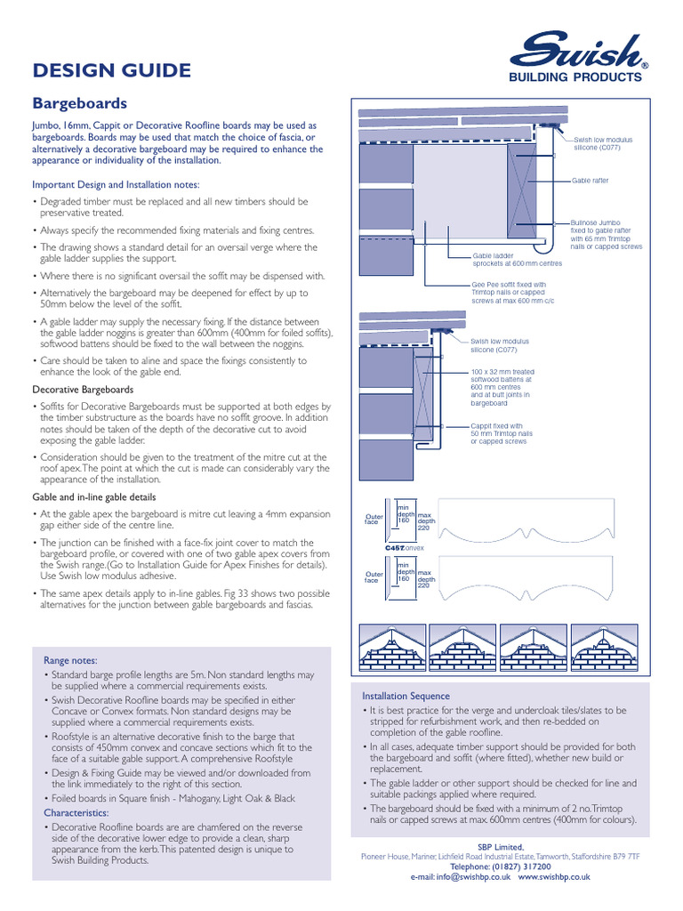 Bargeboards | PDF | Architectural Elements | Architectural Design