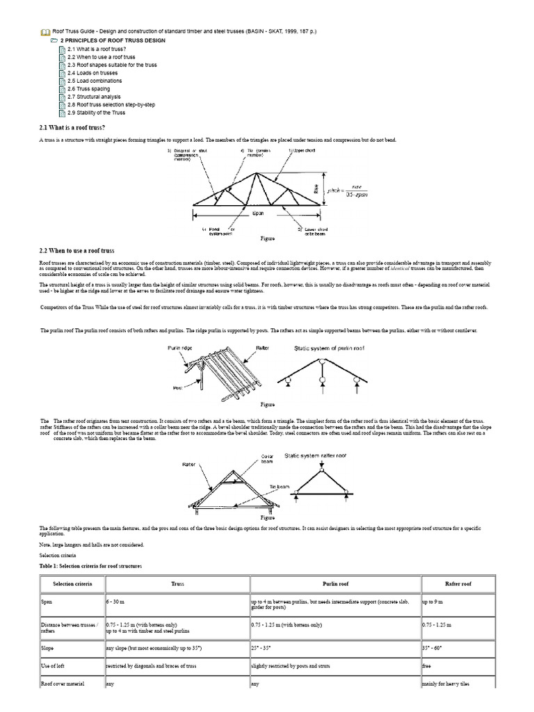 Roof Truss Design and Construction Guide | PDF | Truss | Roof
