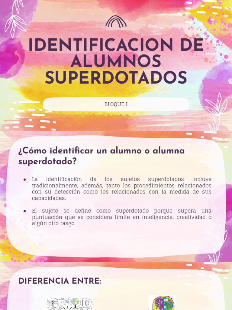 Identificación Del Superdotado | PDF | Dotamiento intelectual ...