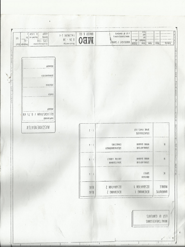 MBO B30 Elektrical Sxema | PDF