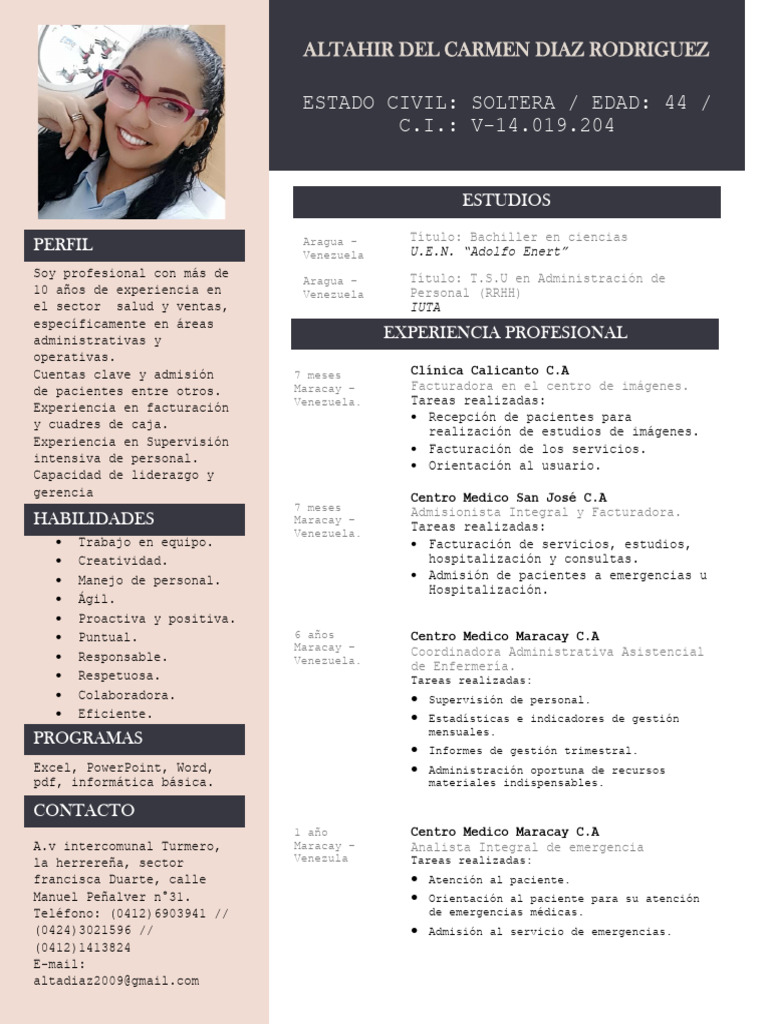 curriculum-vitae-ALTAHIR COMPLETO | PDF | Hospital | Informática