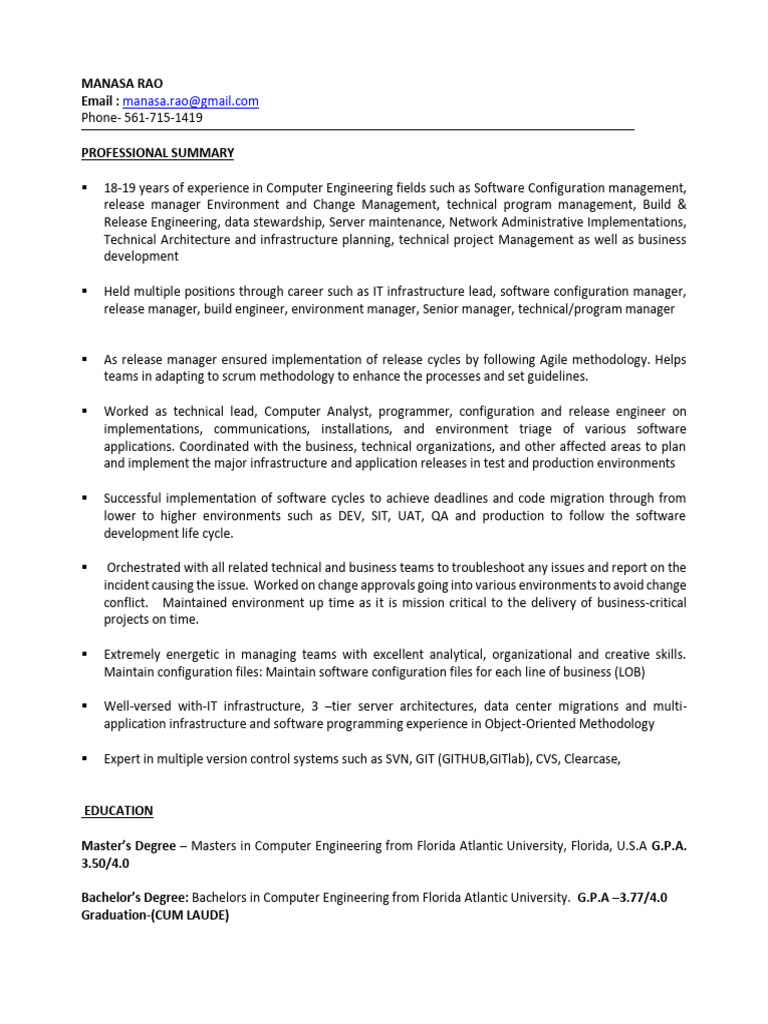 Manasa Rao | PDF | Microsoft Windows | Server (Computing)